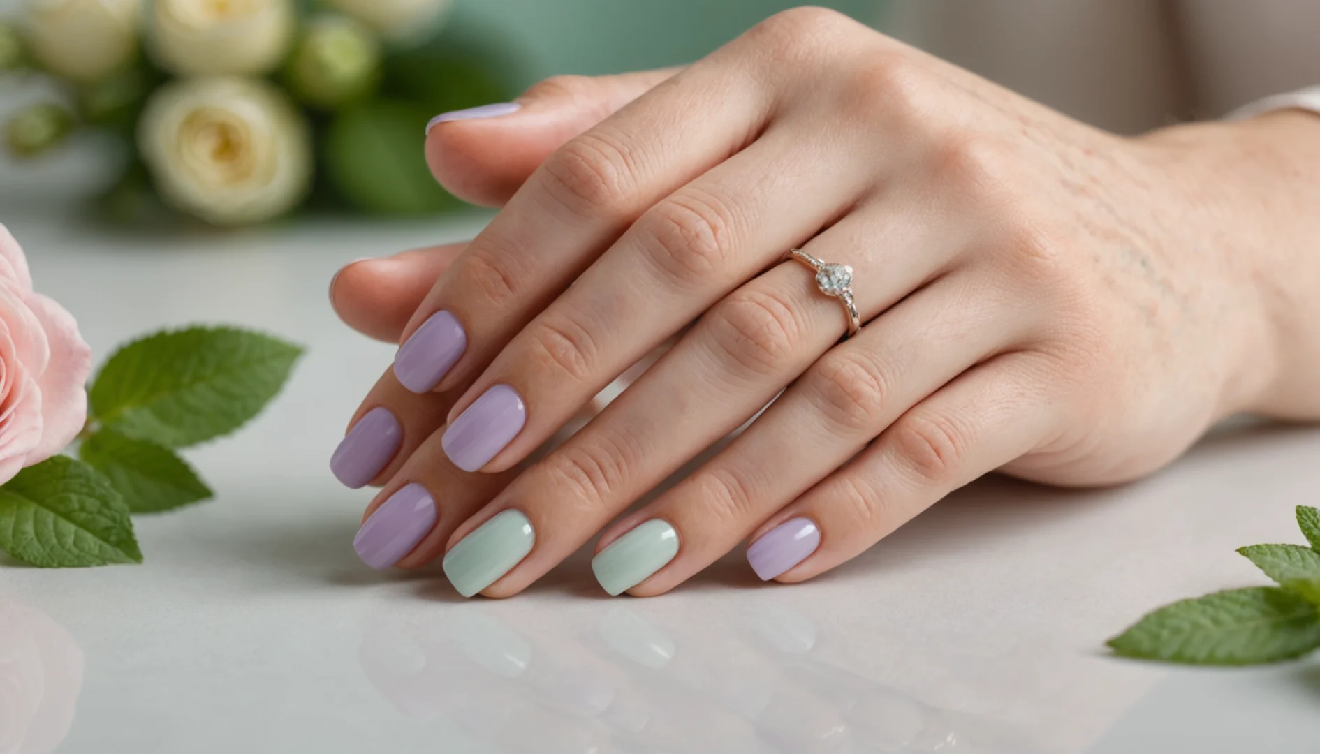 Styleidee vernis semi permanent printemps: manucure chic